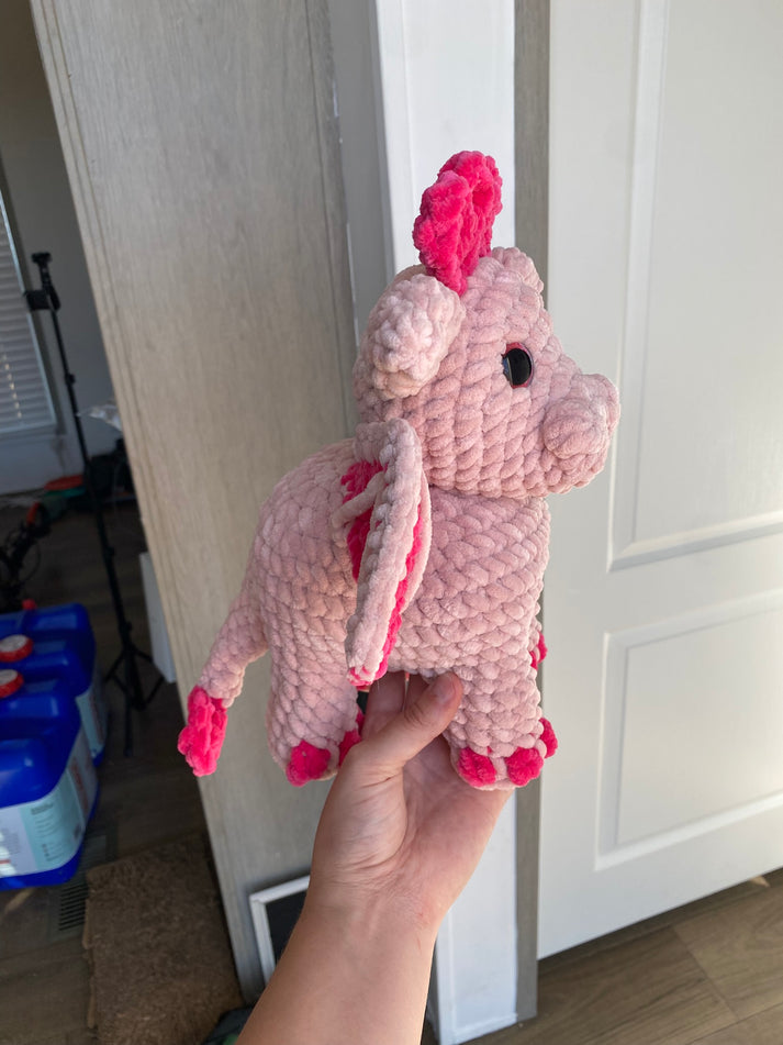 Crochet Pattern Baby Heart Dragon | Valentine's Day Dragon – Reigning ...